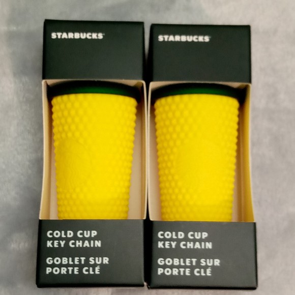 Starbucks | Other | Nwt 2 Starbucks Pineapple Cold Cup Key Chain | Poshmark